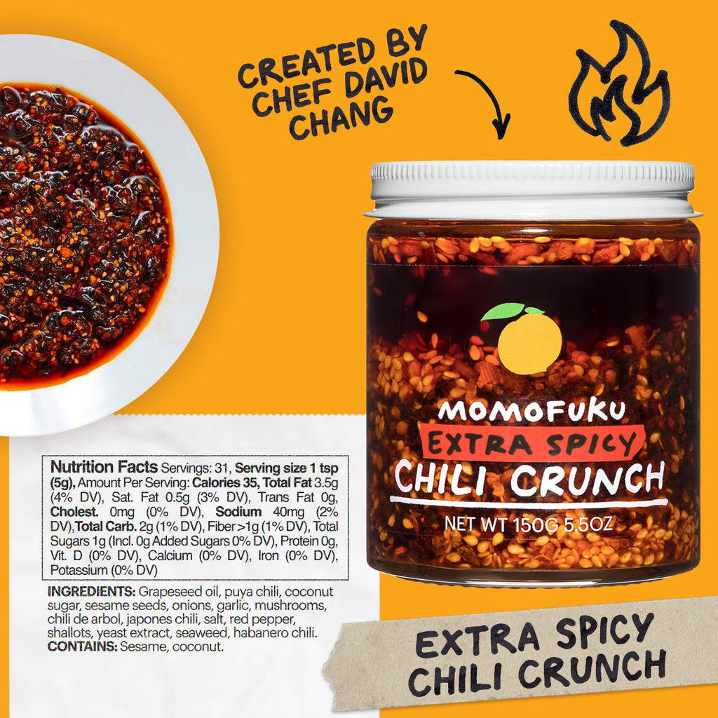 Extra Spicy Chili Crunch 3-Pack – Momofuku Goods